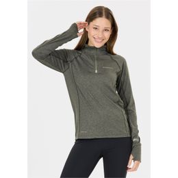 Funktionsshirt Endurance "Canna", Herren, Gr. 34, dunkelgr&uuml;n, 80% Polyester, 20% Elasthan, unifarben, normal, hoch geschlossener Ausschnitt, Shirts Funktionsshirt, mit cleveren Daumen&ouml;ffnungen