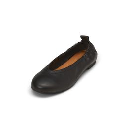 Marc O'Polo MARC O'POLO Damen Ballerina "aus edlem Rindleder", Gr. 42, schwarz, Obermaterial: 100% Leder (Rind), unifarben, Schuhe