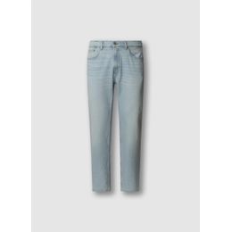 Pepe Jeans Herren Straight-Jeans "BYRON FS POWDERED BLUE"light blau, Gr. 33, Destroyed-Effekte, Denim/Jeans, Obermaterial: 99% Baumwolle, 1%