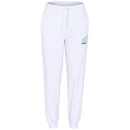Lotto Damen Sweathose, wei&szlig;, Gr. S, 80% Cotton, 20% Polyester, Hosen