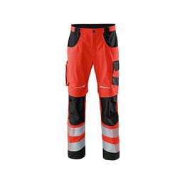 K&Uuml;BLER WORKWEAR K&uuml;bler PSA Reflectiq Hose 2207 warnrot/schwarz 24 ; K&uuml;bler Workwear (22078341-5499-24)