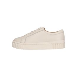 Clarks Damen Sneaker "Mayhill", Gr. 41,5, wei&szlig;, Leder, Schuhe, mit modischer gerippter Chunky-Sohle