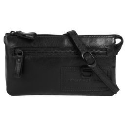 SPIKES & SPARROW Umh&auml;ngetasche SPIKES & SPARROW "CROSS BODY MINI", Damen, Gr. B/H/T: 20cm x 12cm x 4cm onesize, schwarz, Leder, leicht gl&auml;nzend, unifarben, Taschen Umh&auml;ngetasche, echt Leder