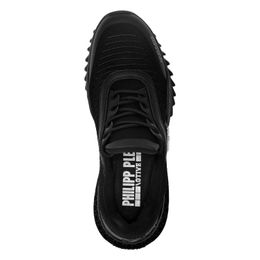 Philipp Plein Herren Sneaker "Hexagon", Gr. 45, schwarz, Schuhe