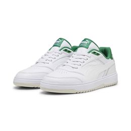 Puma Damen Sneaker "DOUBLECOURT", Gr. 44, gr&uuml;n, Leder, unifarben, Schuhe