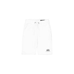 Kinder Sweatshorts "Basic Jogger Short SL Kids", wei&szlig;, Gr. 14, Alpha Industries, Obermaterial: 80% Baumwolle, 20% Polyester, Hosen