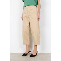 soyaconcept Damen Webhose "SC-ROVENA 8-C"sand, Gr. 46, unifarben, Web, Obermaterial: 98% Baumwolle, 2% Elasthan, Hosen, aus Baumwollmischung mit