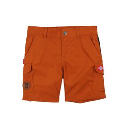 Trollkids Sportshorts 'Hammerfest' Jungen Gr&ouml;&szlig;e 140 cognac / schwarz