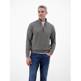 Lerros Herren Sweatshirt "Troyer in hochwertiger Sweatqualit&auml;t"basalt grau, Gr. XXXL, 90% Baumwolle, 10% Polyester, Sweatshirts, Hochwertige Qualit&auml;t
