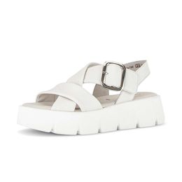 Gabor Damen Plateausandaletten "Plateau Sandale", Gr. 35,5creme, Schuhe