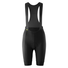 Fahrradhose Gonso "Essential Bib W", Damen, Gr. 46, Normalgr&ouml;&szlig;en, schwarz, 78% Polyamid, 22% Elasthan, Hosen Fahrradhose, Damen Rennradhose, moderne Radhose mit Sitzpolster, Tight Fit