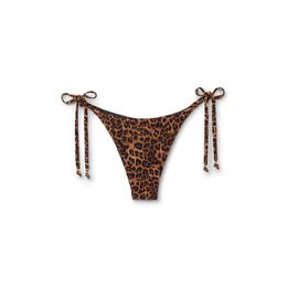 CALZEDONIA Bikinihose 'Wild Animalier' Damen Gr&ouml;&szlig;e M/L hellbraun / dunkelbraun