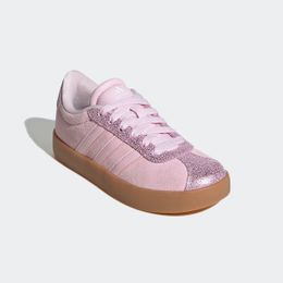 M&auml;dchen Sneaker "VL COURT 3.0 KIDS", adidas Sportswear, Gr. 34, rosa, Leder, Synthetik, Schuhe, Design auf den Spuren des adidas Samba, f&uuml;r KInder