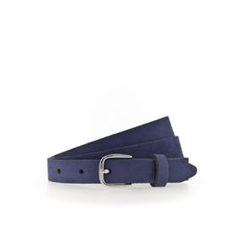 Tamaris Damen Lederg&uuml;rtel ""Cornelia Silver"", blau, Gr. 120, unifarben, Rindsleder, G&uuml;rtel, weiches Veloursleder