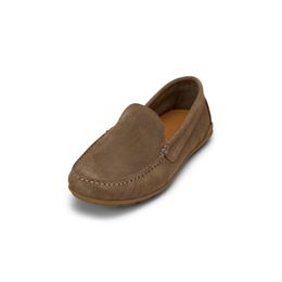 Marc O'Polo Mokassin MARC O'POLO "aus Velours-Rindleder", Herren, Gr. 43, schwarz taupe, Obermaterial: 100% Leder (Rind), unifarben, Schuhe Mokassin