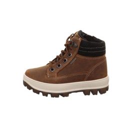 Superfit M&auml;dchen Schn&uuml;rboots "TEDD, WMS: weit", Gr. 33, braun, Polyester, Veloursleder, Schuhe, Bike Boots mit wasserdichtem GORE TEX,