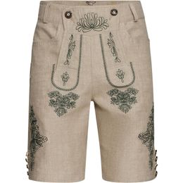 Almsach Kurze Leinen-Trachtenhose Beige (Gr&ouml;&szlig;e: 56)