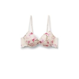 Intimissimi BH 'Bellissima Pretty Flowers' Damen Gr&ouml;&szlig;e 75 ecru / gr&uuml;n / pink / wei&szlig;