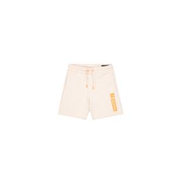 Herren Shorts "Alpha Puff Print Short", wei&szlig;, Gr. L, Alpha Industries, Obermaterial: 80% Baumwolle, 20% Polyester, Hosen