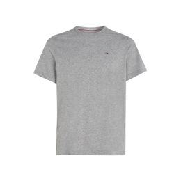 Tommy Jeans Herren T-Shirt "TJM ESSENTIAL SOLID", grau, Gr. XXL, meliert, Jersey, Obermaterial: 100% Baumwolle, Shirts, mit Rundhalsausschnitt und