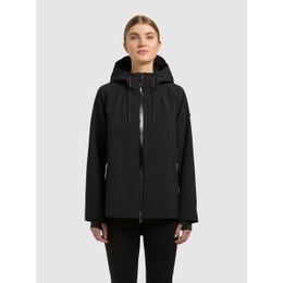 Khujo Damen Anorak "WREM"schwarz, Gr. M, gl&auml;nzend, Web, 100% Polyester, Jacken