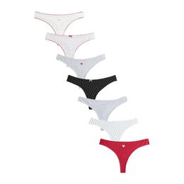 next String Damen Gr&ouml;&szlig;e XS graumeliert / rot / schwarz / wei&szlig;