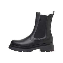 Nero Giardini Damen Stiefelette "Nero Giardini Stiefelette Leder/Textil", Gr. 39, schwarz, Leder, Textil, Schuhe