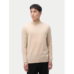 GOBI Cashmere Pullover 'Men's Essential Mock Neck Cashmere Sweater' Herren Gr&ouml;&szlig;e XXL beige