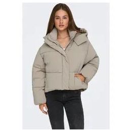 Steppjacke Only "ONLDIXIE LIFE PUFFER JACKET CC OTW", Damen, Gr. S, string detail:lining dtm, Web, Obermaterial: 100% Polyester, unifarben, regular fit, Jacken Steppjacke