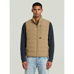 G-Star Raw G-STAR Herren Softshellweste "Foundation Liner Weste"safari, Gr. XS, Obermaterial: 50% Polyester, 50% Polyester, Westen