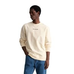 Marc O'Polo Sweatshirt MARC O'POLO DENIM "mit l&auml;ssigem R&uuml;ckenprint", Herren, Gr. M, wei&szlig; blush, Obermaterial: 100% Baumwolle, unifarben, regular fit, Rundhals, Rippb&uuml;ndchen, Sweatshirts Sweatshirt