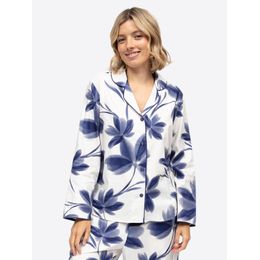 Cyberjammies Pyjamahemd 'Indigo' Damen Gr&ouml;&szlig;e L dunkelblau / wei&szlig;
