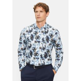 OLYMP Herren Businesshemd "OLYMP Level Five, Body Fit, New York Kent", bunt, Gr. 38, 100% Baumwolle, Hemden