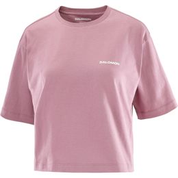 Salomon SHORT T-Shirt Damen - Gr&ouml;&szlig;e M - lila