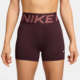 Nike NP SCULPT DF HR 3IN Tights Damen - Gr&ouml;&szlig;e XL - rot