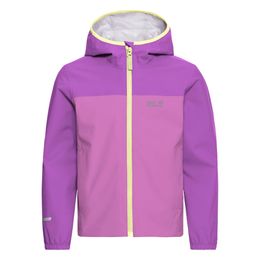 Jack Wolfskin Outdoorjacke Jungen Gr&ouml;&szlig;e 104 hellgelb / lila / hellpink