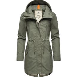 Ragwear Damen Parka "Canny", gr&uuml;n, Gr. S, Obermaterial: 65% Polyester, 35% Baumwolle. Innenfutter: 100% Polyester, Jacken, stylische &Uuml;bergangsjacke