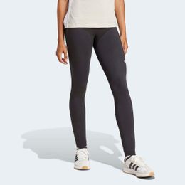 Damen Trainingstights "ESSENTIALS BIG LOGO COTTON LEGGINGS", schwarz-wei&szlig;, Gr. L, adidas Sportswear, Obermaterial: 90% Baumwolle, 10% Elasthan,