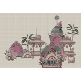 Livingwalls Fototapete LIVING WALLS "Walls by Patel Jaipur", lila, B:4m L:2,7m, Vlies, Tapeten, Vlies, Wand