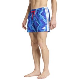 Adidas FB AOP SH 5IN Badehose Herren - Gr&ouml;&szlig;e S - blau