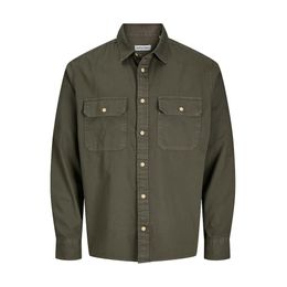 Jack & Jones Jack & Jones Button Up Shirt 'JJETRAVIS' male Green size L