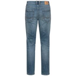 Camel Active Herren Regular-fit-Jeans "fleXXXactive", blau, Gr. 34, unifarben, Denim/Jeans, Obermaterial: 98% Baumwolle, 2% Elasthan, Jeans, im