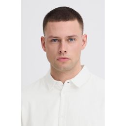 Blend Herren Langarmhemd "BHABAN SHIRT PP NOOS", wei&szlig;, Gr. M, Leinenoptik, unifarben, Web, Obermaterial: 70% Baumwolle, 30% Leinen, Hemden, mit