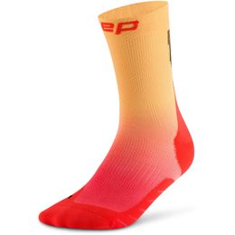 CEP Core Run Mid Socken Herren - Gr&ouml;&szlig;e 45-50 - rot