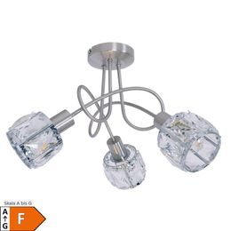 N&auml;ve N&auml;ve 3er LED Deckenleuchte "JOSEFA" stahl blank