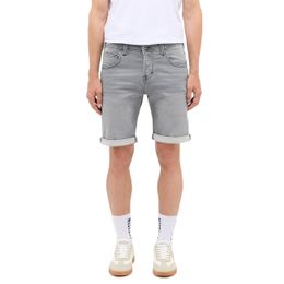 Regular-fit-Jeans Mustang "Herren Style Chicago Shorts", Herren, Gr. 34, 842 dunkelgrau, Denim/Jeans, 83% Baumwolle, 15% Polyester, 2% Elasthan, unifarben, regular fit, Jeans