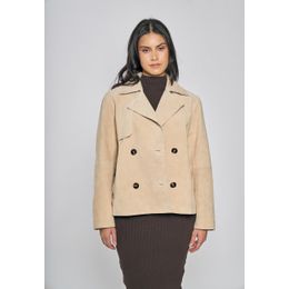 Freaky Nation Damen Lederjacke "Lederjacke-FN"beige, Gr. L, Oberstoff: 100% Leder. Futter: 100% Baumwolle, Jacken