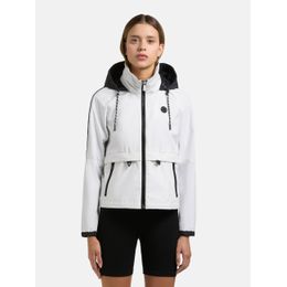 Khujo Damen Windbreaker "Olia", wei&szlig;, Gr. XXL, Obermaterial: 100% Polyester. Innenfutter: 100% Nylon, Jacken, &Uuml;bergangsjacke mit im Kragen