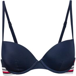 Tommy Hilfiger Bikini Oberteil Damen - Gr&ouml;&szlig;e 80 / B - blau
