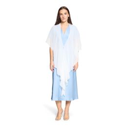 Vera Mont Damen Multifunktionstuch "Damen mit Volant", wei&szlig;, festlich, Gr. S, Chiffon, Polyester, Modet&uuml;cher, Nahtf&uuml;hrung